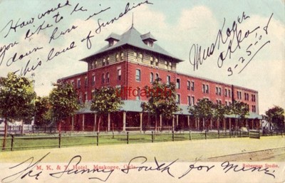 M. K. & T. HOTEL, MUSKOGEE, OK 1908 | eBay