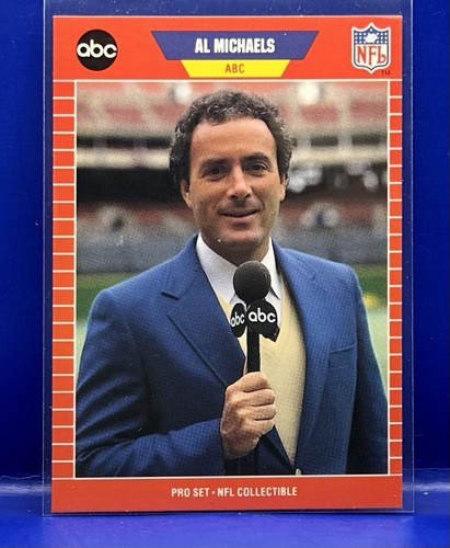 1989 Pro Set Football ANNOUNCER #3 Al Michaels ABC MONDAY NIGHT ...