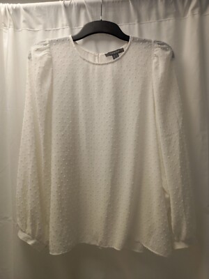 ️ Primark White Ling Sleeve Top Size 16 Vgc | eBay Australia