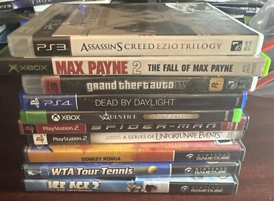 Lot Of 10 PS3 ,PS2 Xbox,Xbox 360 ,GameCube,wii Untested Games Lot | eBay