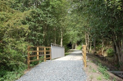 Photo 6x4 New path at Eshiels Peebles/NT2540 A new path and cycleway ...