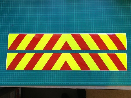REFLECTIVE Chevron MAGNET Battenberg Dayglow Ambulance Paramedic 620mm ...