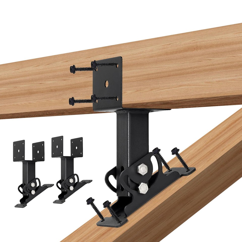 3Pcs Roof Riser Brackets Pergola Roof Riser Beam Bracket Adjustable ...