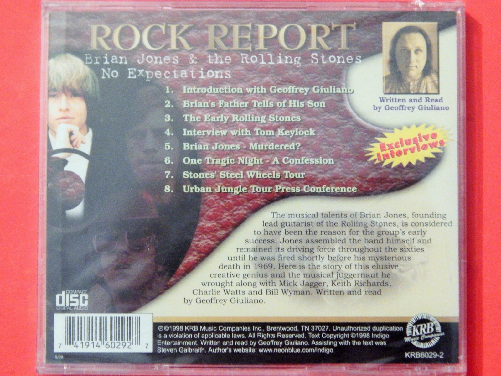 Rock Report- BRIAN JONES & The ROLLING STONES CD-New Sealed RARE VTG 1998 ISSUE | eBay