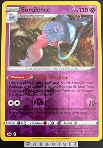 Carte Pokemon SORCILENCE 073/198 HOLO Reverse Epée et Bouclier 6 EB06 ...