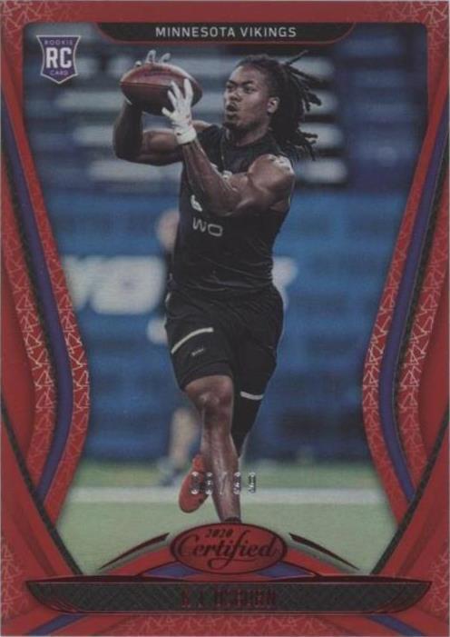 2020 Panini Certified - Rookies K.J. Osborn #182 Mirror Red /99 (RC ...