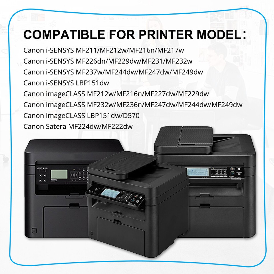 4x CRG137 Toner For Canon 137 Toner Cartridge MF216n MF236n MF232w ...