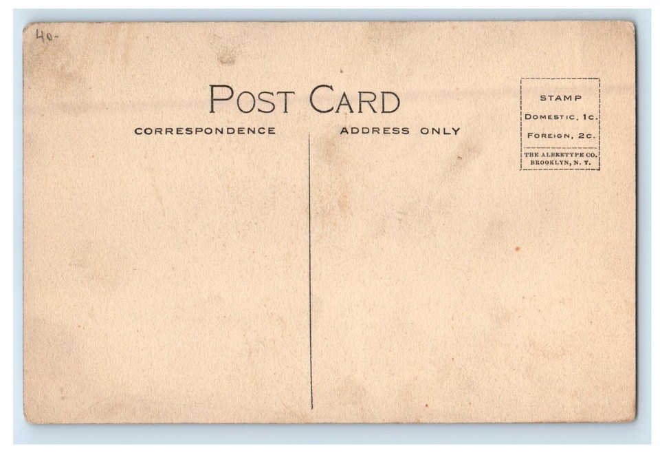 c1910's South Side State Street Ashley Indiana IN Unposted Antique ...