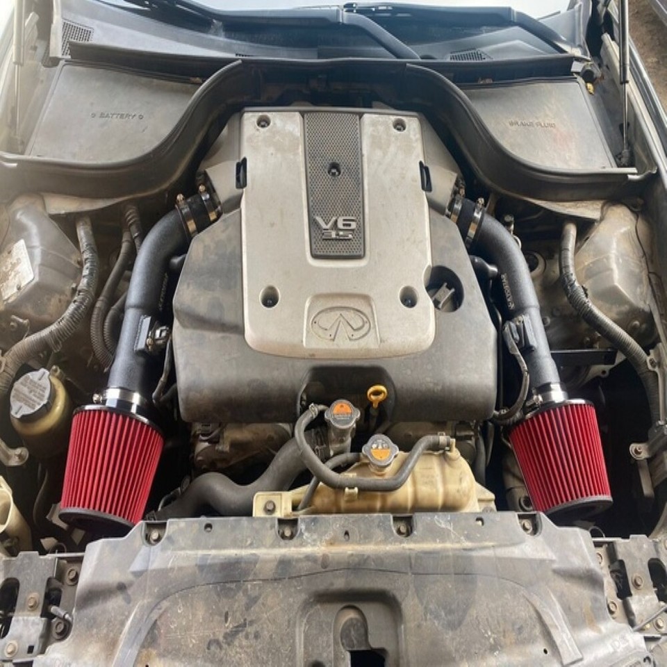 For 2007-2008 Infiniti G35 Nissan 350Z Aluminum Short Ram Cold Air ...