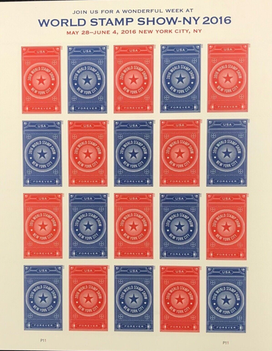 #5010-5011 World Stamp Show NY 2016 - Sheet of 20 Forever Stamps MNH | eBay