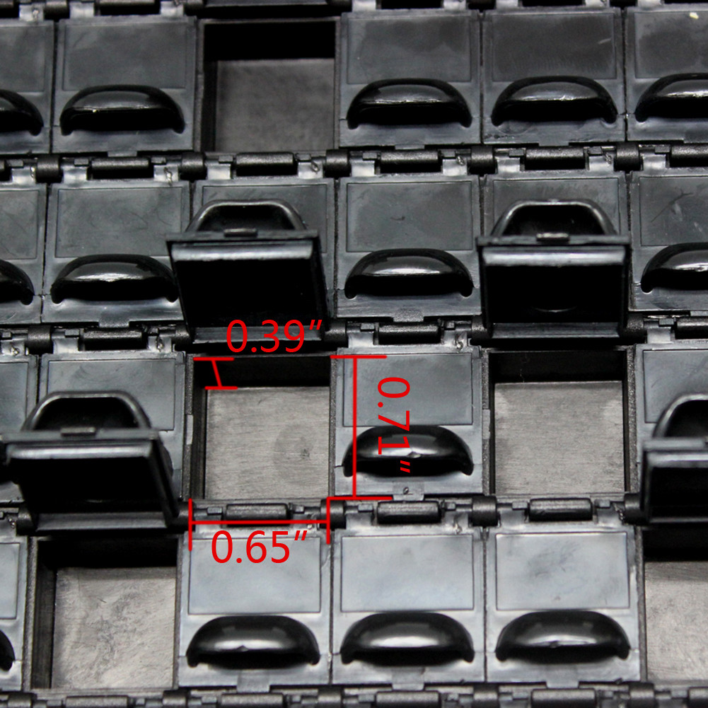 4 AideTek BOX-ALL Empty diode storage box 144 units w/lid anti-statics ...