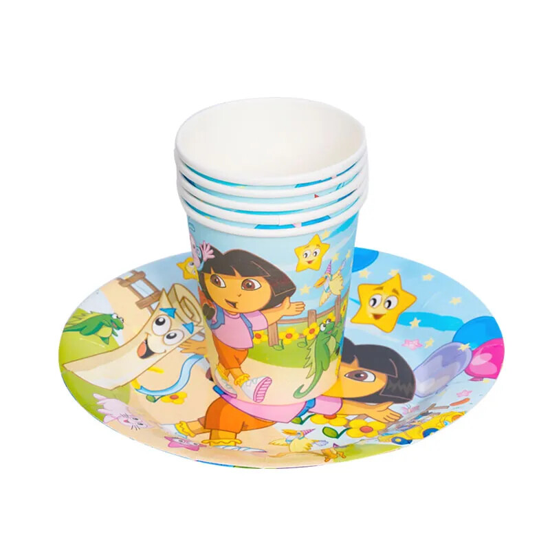 DORA Explorer plate cup birthday party supplies favor centerpiece ...