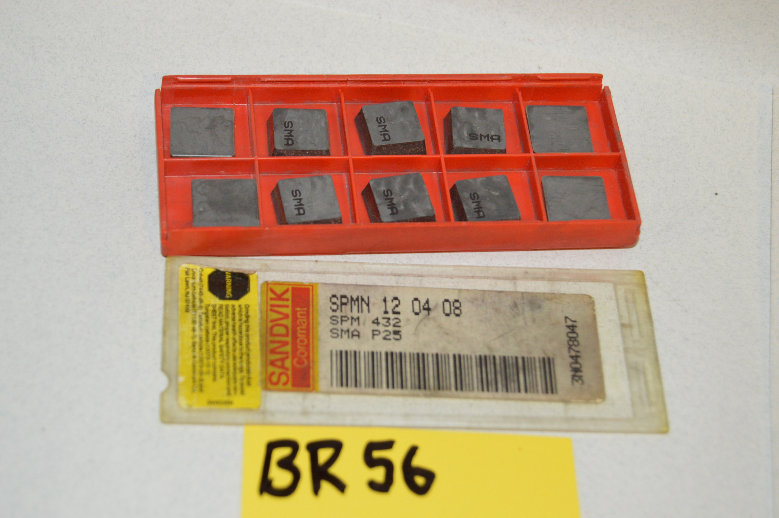 10 pc Sandvik SPMN 12 04 08 SPM 432 Carbide Inserts SMA P25 Grade | eBay
