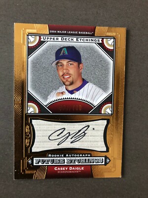 Arizona Diamondbacks CASEY DAIGLE autographed 2004 Upper Deck ...