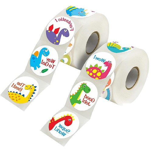 1000PCS 1.5" Cute Encouraging Dragon Stickers for Kids,Teacher Reward ...