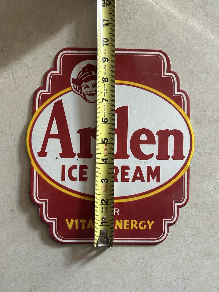 Arden Ice Cream Porcelain Sign | eBay