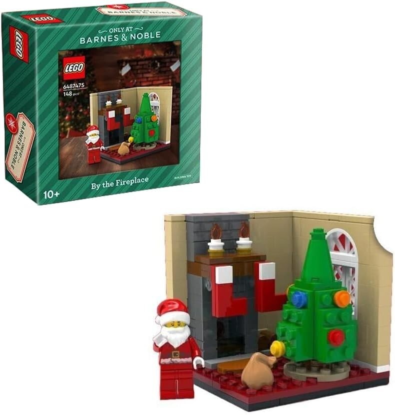 LEGO 6490363 Santa By The Fireplace Barnes & Noble Christmas Exclusiv ...