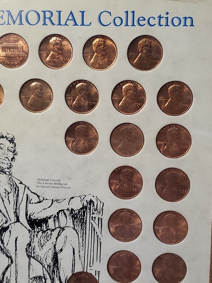 Framed Lincoln Memorial Coin (Penny) Set One Cent Collection Q759 | eBay