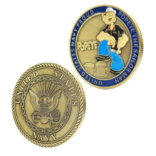 US Navy Proud Metal Collectibles Sailor Man Challenge Coin Coast Guard ...