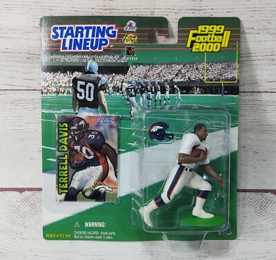 Starting Lineup 1999 NFL Football Terrell Davis Broncos SLU Action ...