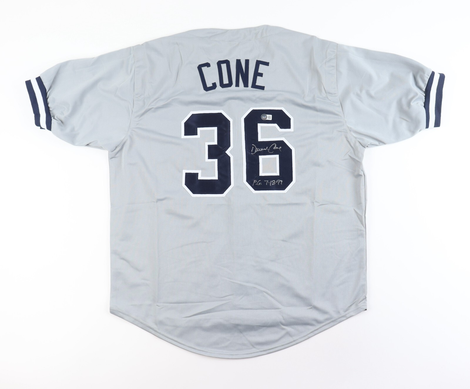 David Cone Signed New York Yankees Jersey Inscribed "P.G. 7-18-99 ...