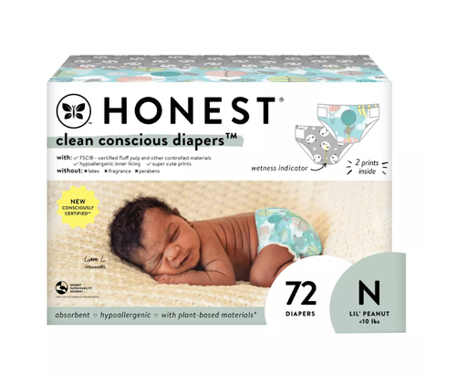 The Honest Company Clean Conscious Disposable Diapers - Size Newborn ...