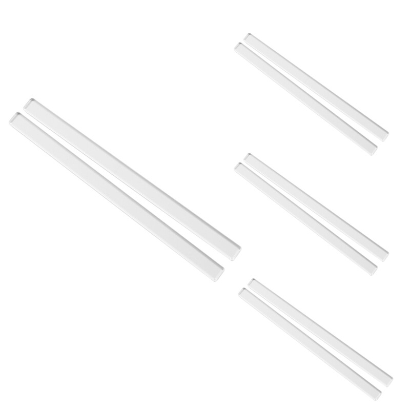 2Pcs Acrylic Biscuit Cake Rolling Tool Balance Ruler Fondant Icing ...