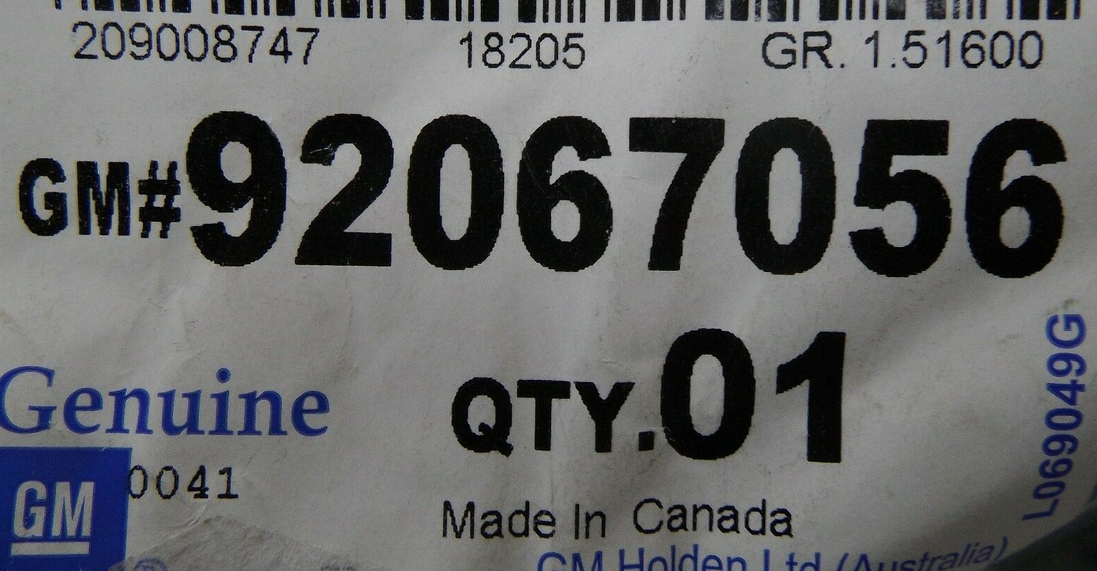 Genuine Holden New Oil Level Dipstick Tube most VE V8 Commodore L98 L76 ...