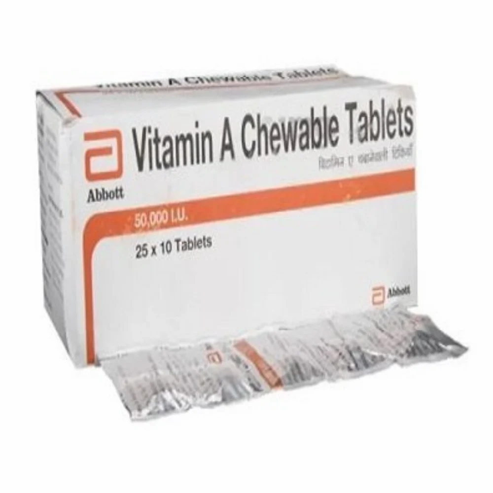 Abbott Vitamin A Chewable 250 Tablet for Healthy eyes and stronger ...