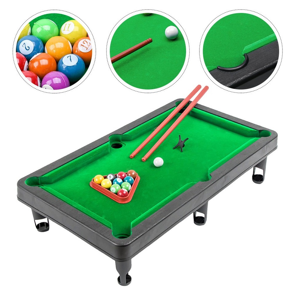 Mini Pool Table for Kids Small Billiard Table Toy Indoor Plastic Game ...