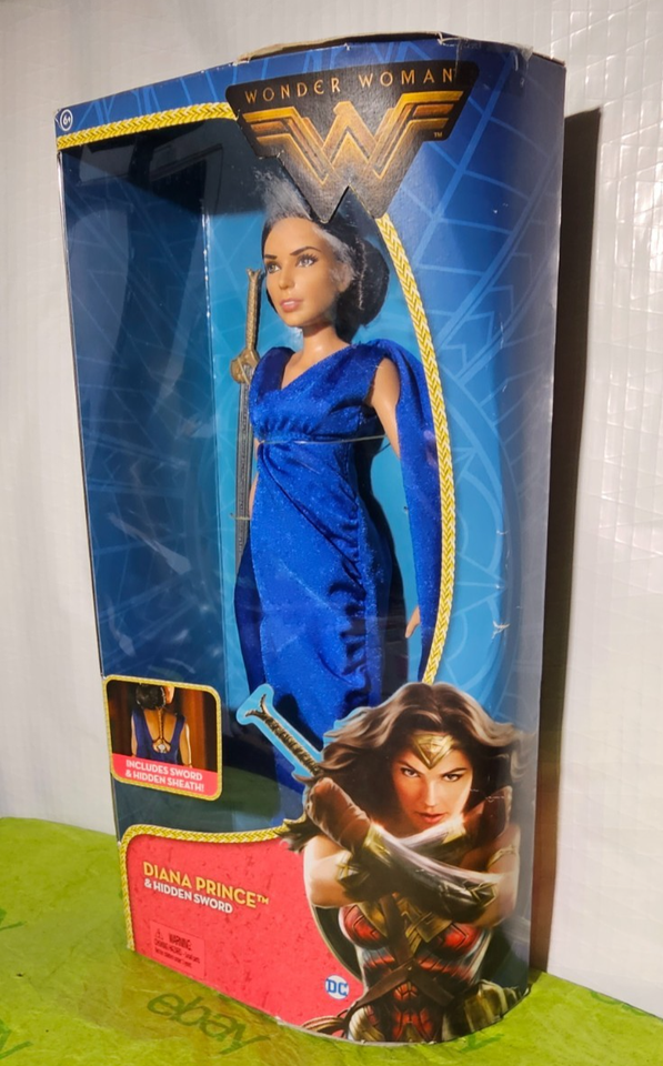 DC Wonder Woman Diana Prince & Hidden Sword Doll 12" Collectible Action ...