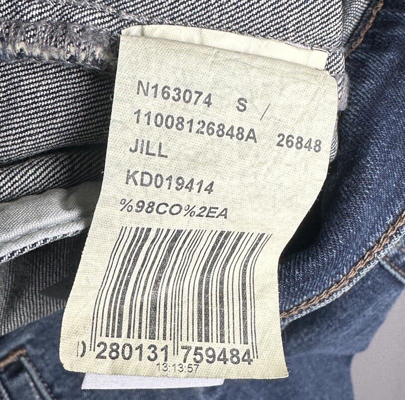 MAVI Jeans Denim Jacket Womens Small JILL Blue Designer Cotton Stretch ...