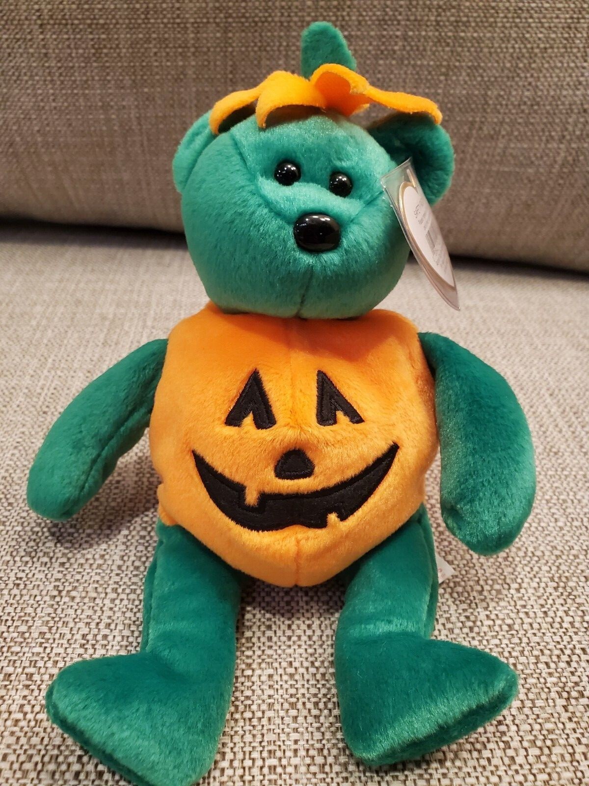 New Ty Beanie Baby TRICKY the Halloween Pumpkin Bear | eBay