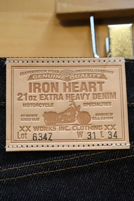 IRON HEART 634Z 21oz EXTRA HEAVY DENIM JAPANESE BIKER IRON HEART 634Z 21oz EXTRA HEAVY DENIM JAPANESE BIKER
