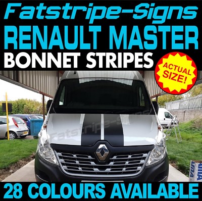 to fit RENAULT MASTER BONNET STRIPES GRAPHICS STICKERS DAY VAN CAMPER ...