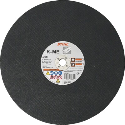 Stihl Cut-Off Saw Abrasive Metal Cutting Blades 14" w/1" Arbor 10 Pack ...