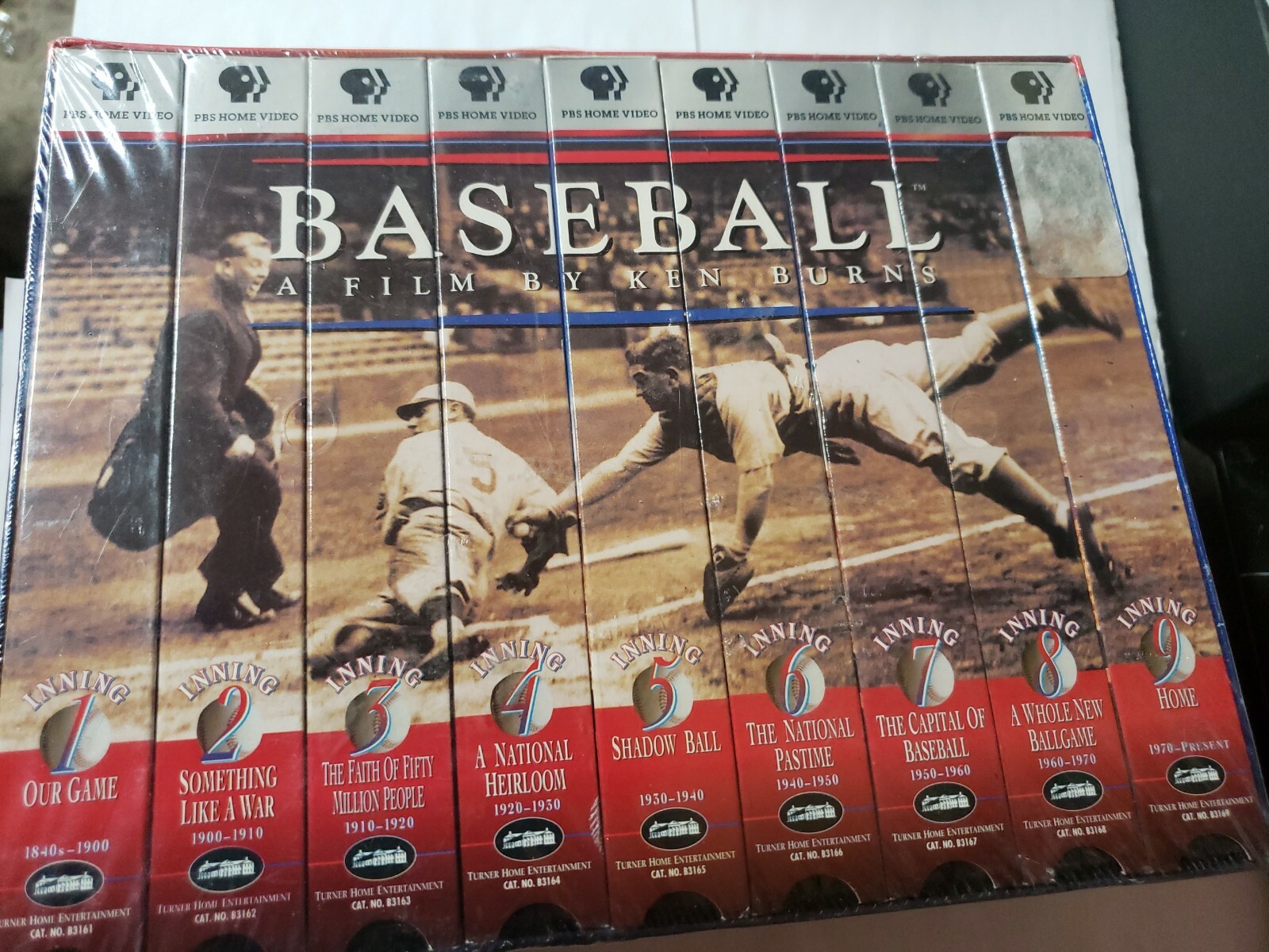 BASEBALL A FILM BY KEN BURNS 9 VHS BOX SET NEW PBS MLB DOCUMENTARY ...