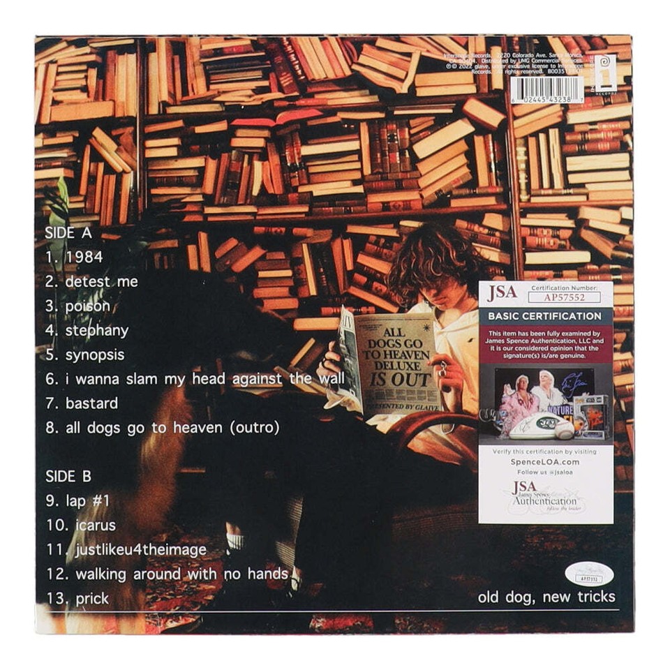 Glaive Signed (JSA) "old dog, new tricks" Vinyl Album Cover | eBay