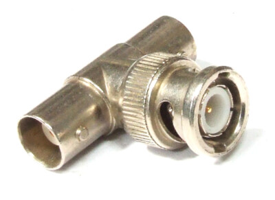 BNC T-Adapter T-Piece Plug To 2x Coupling Splitter Coaxial Connector | eBay