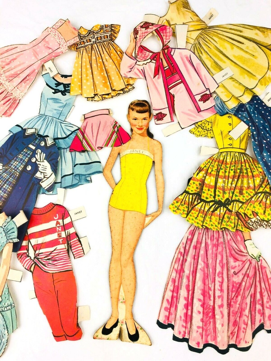 Vintage Fashion Paper Dolls Printable Paper Dolls From Paper Thin