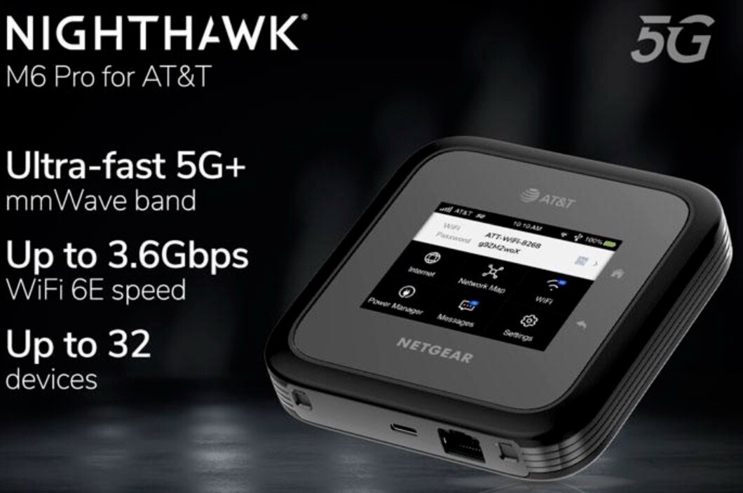 NETGEAR Nighthawk M6 Pro MR6500 AT&T 5G Wi-Fi Router - Black for sale ...