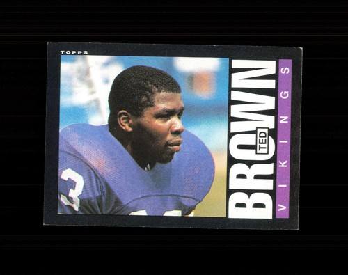 1985 Topps Football #91 Ted Brown Minnesota Vikings | eBay