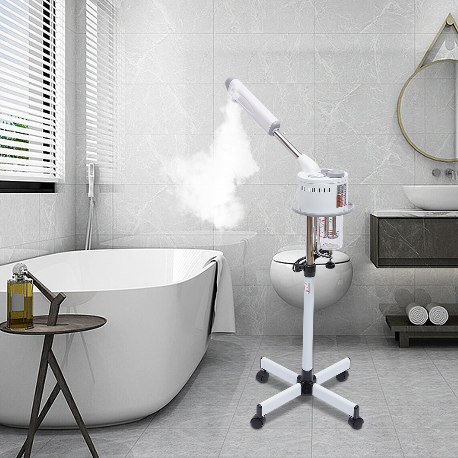 2 IN 1 Professional Facial Steamer Ozone Humidifier Spa Salon Beauty ...