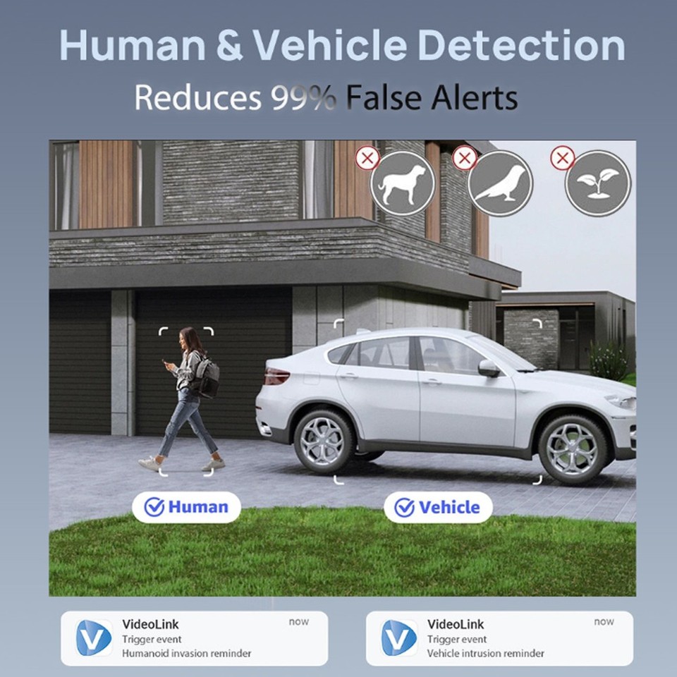 Vikylin 8CH 8POE Home CCTV Security Systems 4K 8MP IR30M IP Camera ...