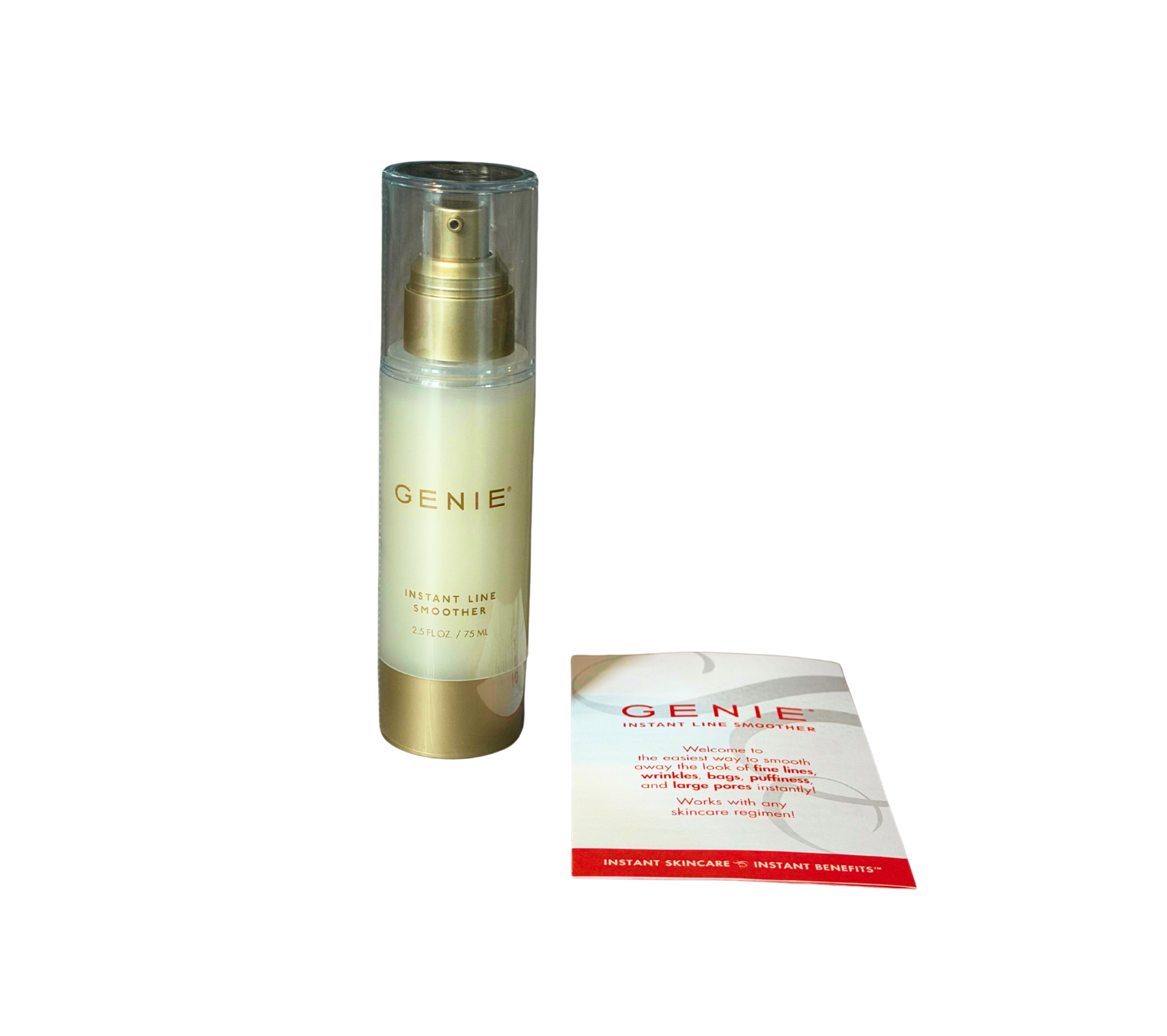 NEW Genie Instant Line Smoother Facial Serum 2.5 Fl. Oz/75 ML FACTORY ...