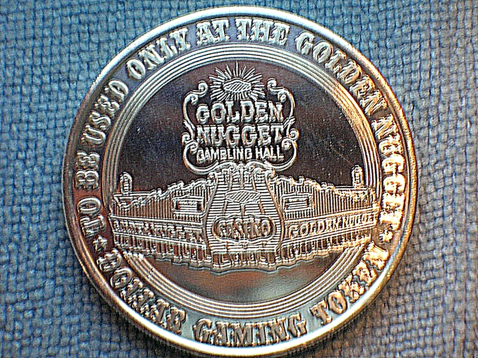 Franklin Mint 1965 Pure Silver Proof "GOLDEN NUGGET Gambling Hall ...