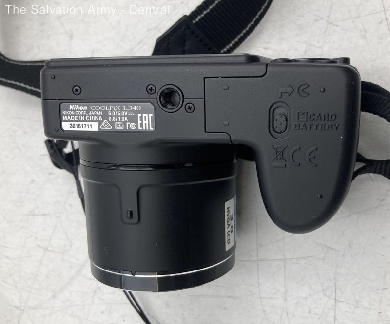 Nikon Coolpix L340 Black 28x Optical Zoom 20.2 MP Point And Shoot ...