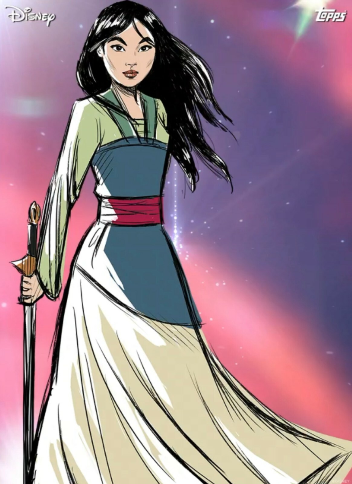 Disney Collect Topps Digital Princess Ink Series 1 Master Set w/Awards ...