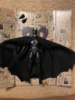 Custom Batman Cloth Cape For 1:12 Figure Dc Multiverse/ Mcfarlane Cape ...