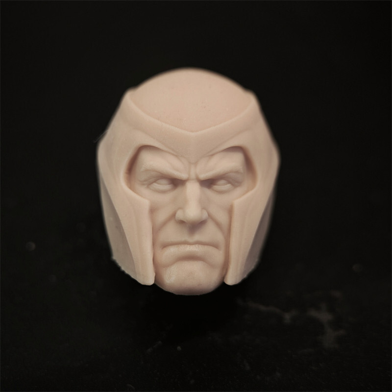 1/18 Scale Comic Version Helmet Magneto Head Sculpt Unpainted Fit 3.75 ...